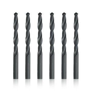 drill america dwdnup6 u high speed steel black oxide drill bit (pack of 6), dwdn series