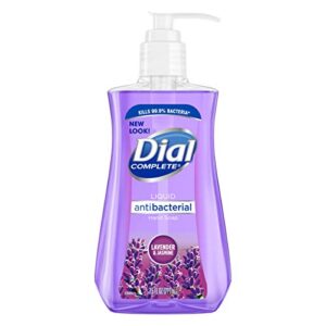 dial antibacterial liquid hand soap, lavender & twilight jasmine, 7.5 fluid ounces