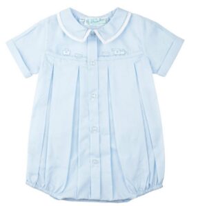 feltman brothers baby boys blue train bubble outfit (9m)