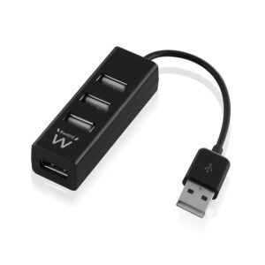 ewent 4 port usb 2.0 hub - black