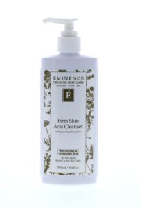 eminence organic skincare firm skin acai cleanser with hyaluronic acid, 8.4 ounce