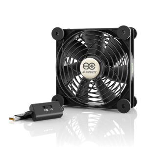 ac infinity multifan s3, quiet 120mm usb fan, ul-certified for receiver dvr playstation xbox computer cabinet cooling