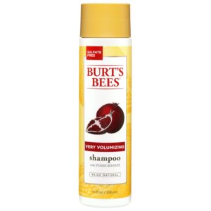 burt's bees very volumizing pomegranate shampoo, sulfate-free shampoo - 10 ounce bottles - pack of 3