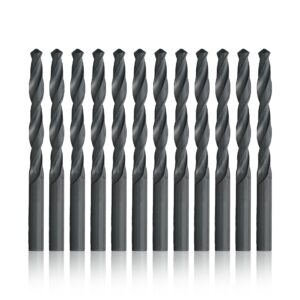 drill america - d/an3/16p12 3/16" high speed steel black oxide drill bit (pack of 12), d/an series