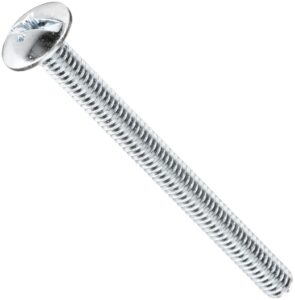 small parts 0830mct steel truss head machine screw, zinc plated finish, meets asme b18.6.3, #2 phillips/slotted, #8-32 thread size, 1-7/8" length, fully threaded, imported (pack of 100)