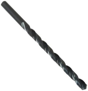 michigan drill 208b series high-speed steel extra long drill bit, ground finish, round shank, spiral flute, 118 degrees conventional point, 27/64" size (pack of 1)