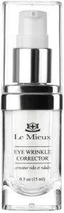 le mieux eye wrinkle corrector cream - hyaluronic acid moisturizer for eyes with 7 potent peptides & amino acids, under eye corrector cream (0.5 oz / 15 ml)