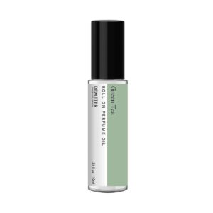 demeter green tea roll on perfume oil, 0.33 oz, long-lasting