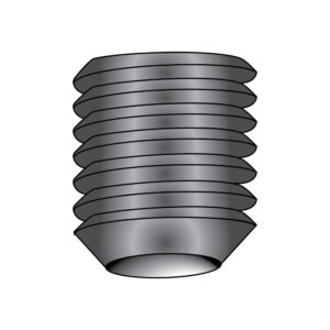 small parts m12012ssc alloy steel set screw, black oxide finish, meets iso 4029, hex socket drive, cup point, m12-1.75 thread size, 12 mm length, us made (pack of 25)