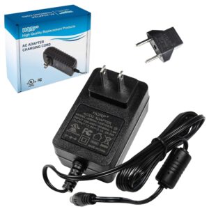 hqrp ac adapter compatible with western digital wd my book, compatible with mac wdbycc0020hbk / wdbycc0030hbk, 2tb / 3tb external hard drives hdd power supply cord [ul listed]