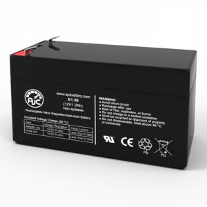 ajc battery compatible with parks electronics labs 811b doppler 12v 1.3ah battery