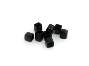 makerbeam vinyl end caps, black (pack of 8)