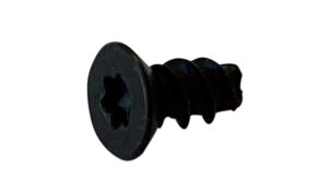 small parts 0404ltub steel thread rolling screw for plastic, black oxide finish, 82 degree flat head, star drive, #4-20 thread size, 1/4" length (pack of 100)