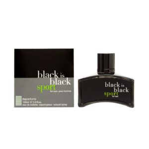 yves saint laurent nu parfums black is black sport eau de toilette spray for men, 3.4 ounce