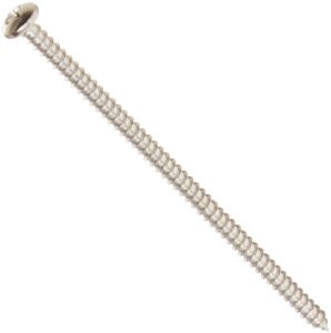 small parts 0856app188 18-8 stainless steel sheet metal screw, plain finish, pan head, phillips drive, type a, #8-15 thread size, 3-1/2" length (pack of 10)