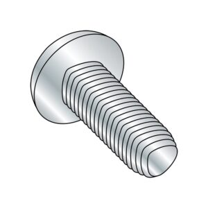 small parts 0606rpp steel thread rolling screw for metal, zinc plated, pan head, phillips drive, #6-32 thread size, 3/8" length (pack of 100)