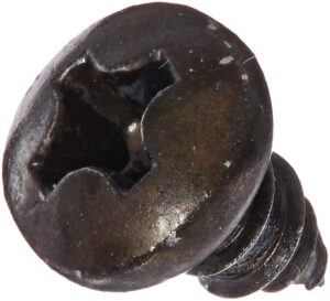 small parts 0604abppbz steel sheet metal screw, black zinc plated finish, pan head, phillips drive, type ab, #6-20 thread size, 1/4" length (pack of 100)