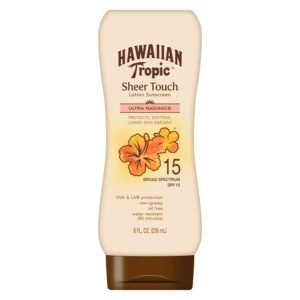 hawaiian tropic sheer touch spf#15 lotion 8oz (3 pack)