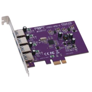 allegro type a usb 3.2 | 3.0 pcie 4-port pcie card (mac and windows compatible)