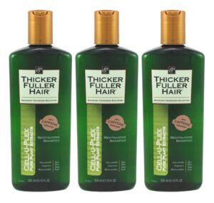 thicker fuller hair shampoo revitalizing 12 ounce (355ml) (pack of 3)