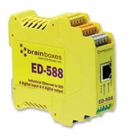 brainboxes limited - brainboxes ed-588 ethernet to digital io 8 inputs + 8 outputs - 1 x network (rj-45) - 1 x serial port - fast ethernet - rail-mountable "product category: network & communication/terminal & device servers"