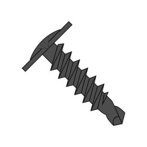 small parts 1032kpmb steel self-drilling screw, black phosphate finish, modified truss head, phillips drive, #3 drill point, #10-16 thread size, 2" length (pack of 50)