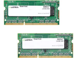 mushkin essentials – ddr3 laptop dram – 8gb memory single sodimm – ddr3l-1600mhz (pc3l-12800) cl-11 – 204-pin 1.35lv notebook ram – low-voltage – (992038)