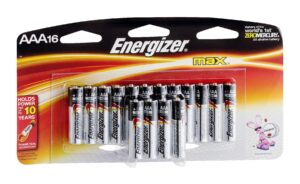 energizer alkaline batteries size aaa 1.5 v pack / 16