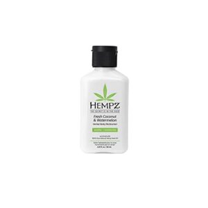 hempz herbal body moisturizer, pearl white, fresh coconut/watermelon, 2.25 ounce