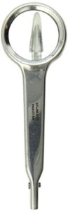 tamsco tweezers pointed with magnify glass 4-inch, magnify tweezers, 5 times genuine magnify, stainless steel tweezers, precision points, great for finding ticks