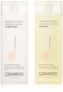 giovanni cosmetics - 50:50 balanced hydrating duo - hydrating clarifying shampoo & hydrating calming conditioner set (8.5 ounce)