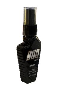 bod man black by parfums de coeur body spray 1.8 oz for men