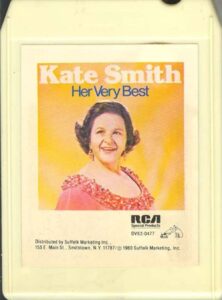 kate smith: her very best 8 track tape