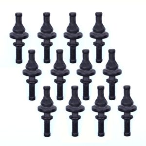 cosmos ® 12 pieces black rubber pc cpu/case fan mounting screws rivets