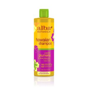 alba botanica shamp,colorific,plumeria, 12 fz