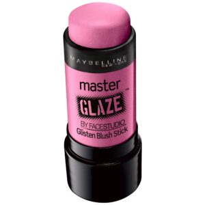 maybelline new york face studio master glaze glisten blush stick, pink fever, 0.24 ounce