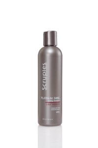 scruples platinum shine shampoo - purple toning shampoo for extending and enhancing blonde hair - cools down brassiness, yellow & orange hues - moisturizing violet shampoo for all hair types (8.5 oz)