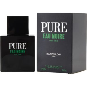 karen low pure eau noire men eau de toilette spray 3.4 fl oz, black