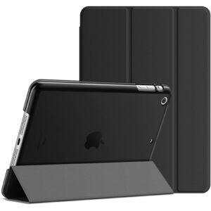 jetech case for ipad mini 1 2 3 (not for ipad mini 4), smart cover with auto sleep/wake (black)