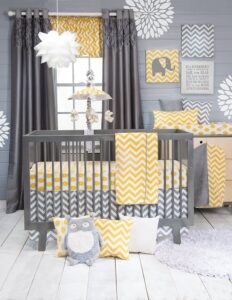 sweet potato crib bedding set, swizzle, 3 piece