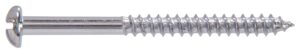 hillman 1400 6 x1-1/2 in. chrome plated steel round head slotted wood screw 40-pack