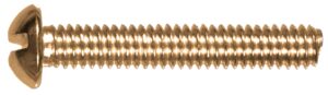 hillman 1991 6-32 x 1-1/4 in. round slotted machine screw - brass 24-pack