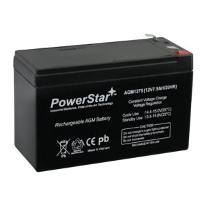 12v 7.5ah battery repl. tempest 12v7.5ah,tr7.5-12a,tr7.2-12a