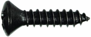 the hillman group 2857 8 x 1-inch oval head black chromate decorative sheet metal screw, 30-pack