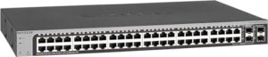 netgear 48-port gigabit ethernet smart switch (gs748t) - managed, with 2 x 1g sfp and 2 x 1g combo, desktop or rack mount, and limited lifetime protection