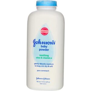 johnsons baby powder aloe vitamin e,15 oz (4 pack)