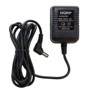 hqrp charger/ac to ac adapter compatible with black & decker 90500898 5102400-03/5102293-10/510229310; 90500898-01 418337-07 5100684-03 replacement