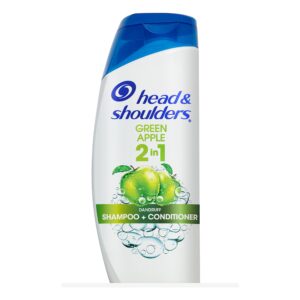 head and shoulders green apple anti-dandruff 2 in 1 shampoo and conditioner, 23.7 fl oz