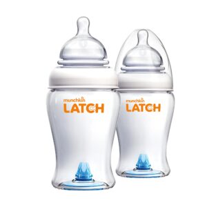 munchkin latch bpa-free baby bottle, 8 ounce, 2 pack