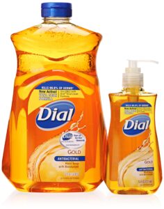 dial gold antibacterial liquid soap with moisturizer, 7.5 oz pump bottle + 52 oz refill